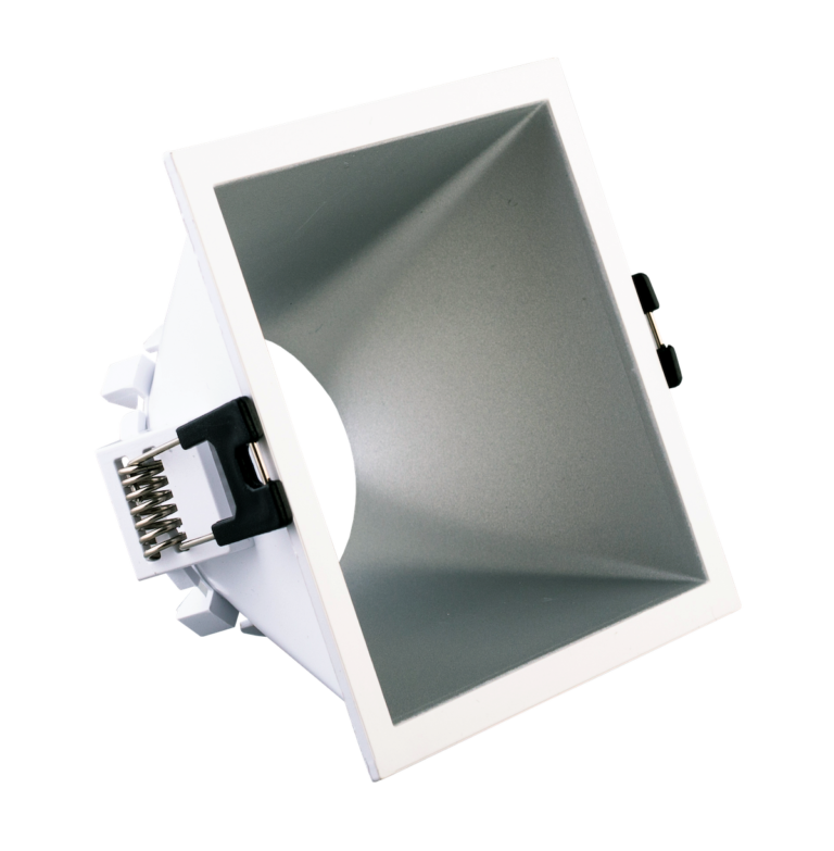 Base para foco LED cuadrada tipo MR spot Cuadrada – Kleiman Electrics